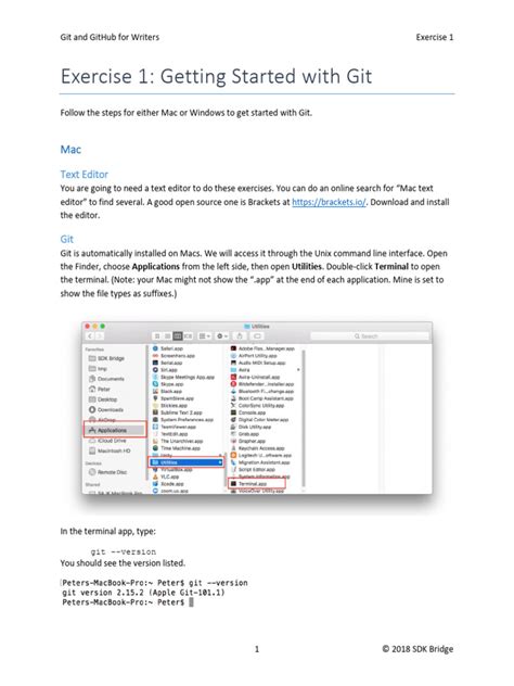 Exercise 1 Getting Started Git Pdf Microsoft Windows Command Line Interface