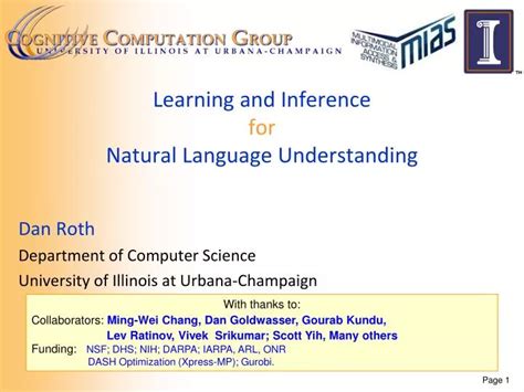 PPT Learning And Inference For Natural Language Understanding PowerPoint Presentation ID