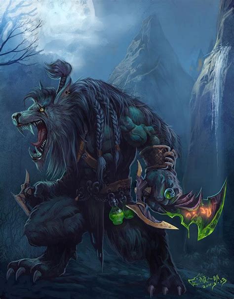 The Greatest Worgen Rogue Artwork Ive Ever Seen World Of Warcraft