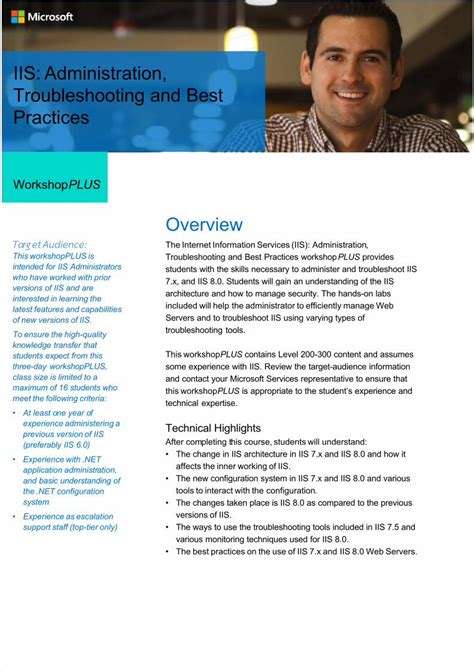 pdf enworkshop iis administration troubleshooting and best practices