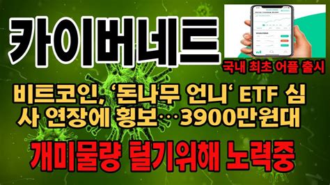 카이버네트워크 코인주가전망 코인대응전략 코인매수타이밍 코인목표가 앞으로의 전략은 Youtube