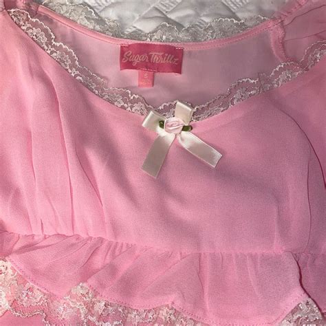 Pink Ruffles Frilly Princess Sugar Thrillz Dress Depop