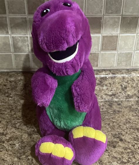 90s Barney Plush Toy Singing Piece Does Not Work £1310 Picclick Uk