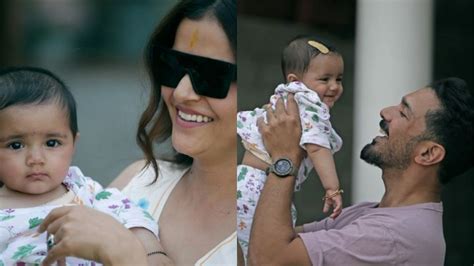 rubina dilaik and abhinav shukla reveal faces of their twin daughters