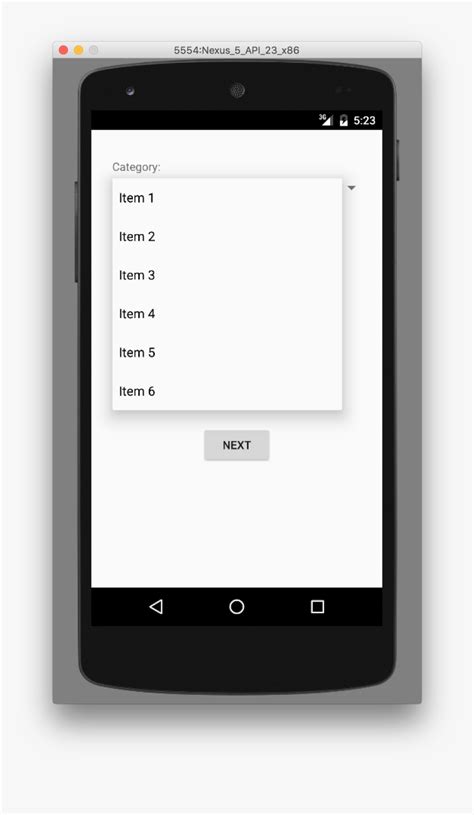 Android Spinner Drop Down List Menu In Android Hd Png Download