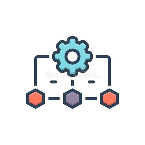 Color Illustration Icon For Workflow Process Workflow And Plan Stock