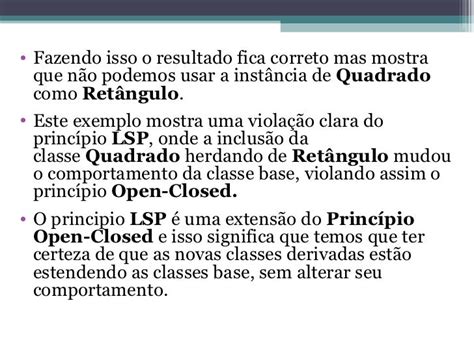 lsp — the liskov substitution principle