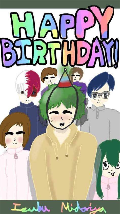 Happy Birthday Izuku My Hero Academia Amino