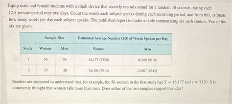 Solved Equip Male And Female Babes With A Small Device Chegg Com