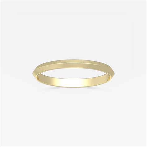 2mm Knife Edge Wedding Band Grownbrilliance