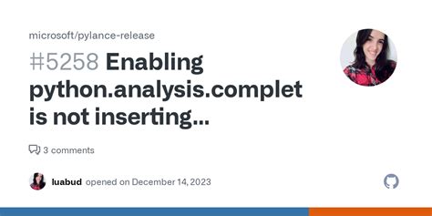 Enabling Python Analysis CompleteFunctionParens Is Not Inserting Parenthesis When Accepting