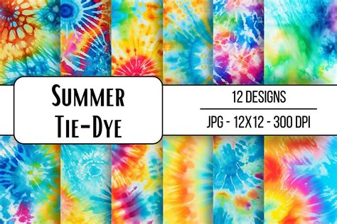 Summer Tie Dye Graphic By Juniper Moon · Creative Fabrica