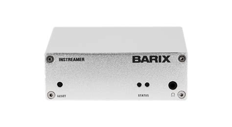 Home Barix Audio Control Over IP Networks