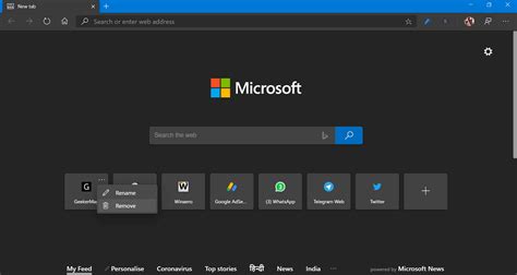 How To Do New Tab Page Layout Customization In Microsoft Edge Chromium