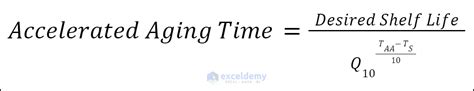 How To Make An Accelerated Aging Calculator In Excel