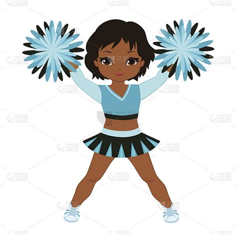 穿着绿松石制服的啦啦队长，还带着棒棒糖。