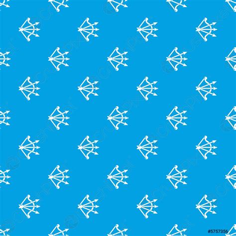 Bow And Arrows Equipment Pattern Vector Seamless Blue Stock Vector 5757356 Crushpixel