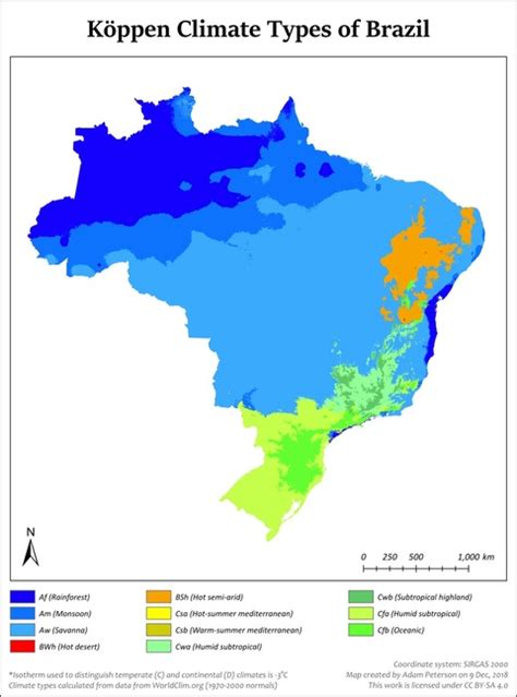 Brazil Climate Map Ex