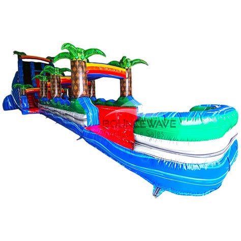 24ft Baja Splash 2pc Water Slide With Inflatable Slip And Slide
