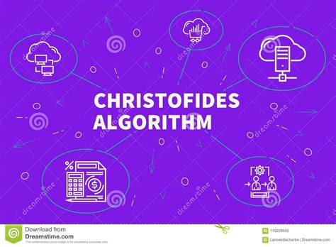 Business Illustration Showing The Concept Of Christofides Algorithm