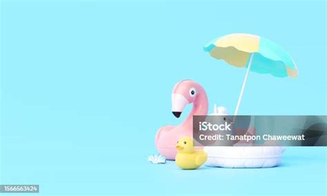 3d 렌더링 여름 휴가 해변 및 바다 아이콘 요소 개체 그룹 휴일 배경 개념 제품 모형 또는 여름 테마의 화장품에 대한 사실적인 디스플레이 미니멀하고 귀여운 디자인 배경