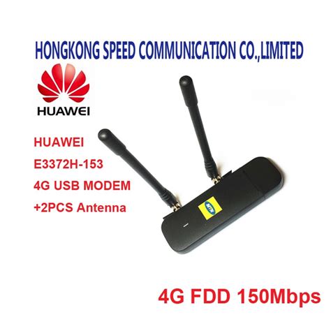 Unlock Huawei E3372 E3372h 153 150mbps 4g Lte Usb Modem Dual Antenna