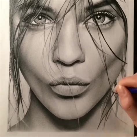 Drawing Hyper Realistic Girl Face Step By Step Tiktok