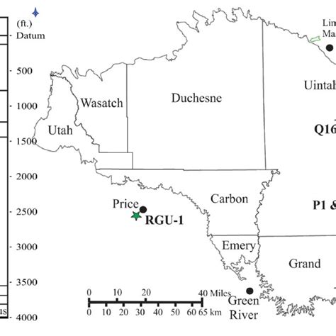 Studied Cored Interval Map And Stratigraphic Locations Download