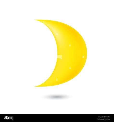 Yellow Moon Mesh Figure Vector Illustration Stock Vector Image And Art