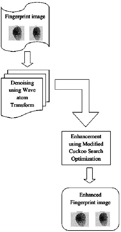 schematic representation of proposed fingerprint enhancement technique