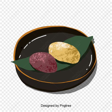 한국 전통 음식점 카세트 디저트 과일 일러스트 찹쌀떡한식후식 Png 일러스트 무료 다운로드 Lovepik