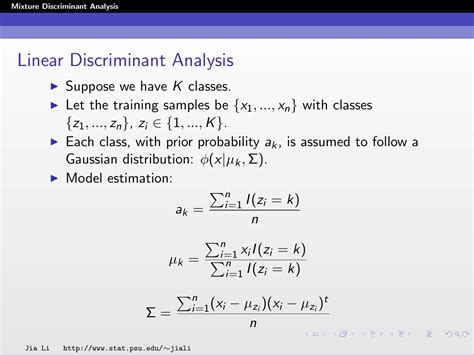 Mixture Discriminant Analysis