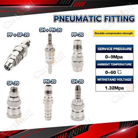 Pneumatic Fitting C Type Quick Connector High Pressure Coupling Pp Sp
