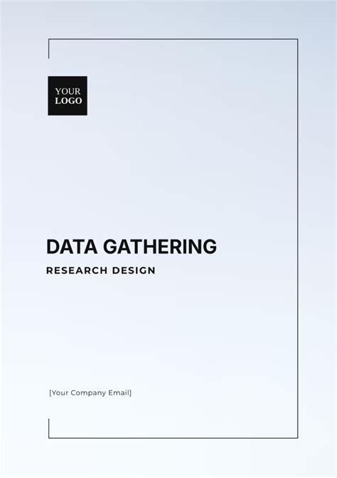 Free Data Gathering Research Design Template To Edit Online