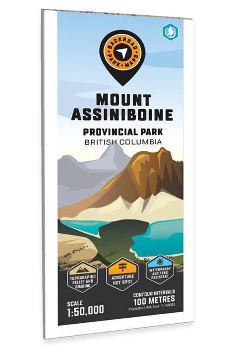 Mount Assiniboine Provincial Park Bc Park Map Buy Online Premium