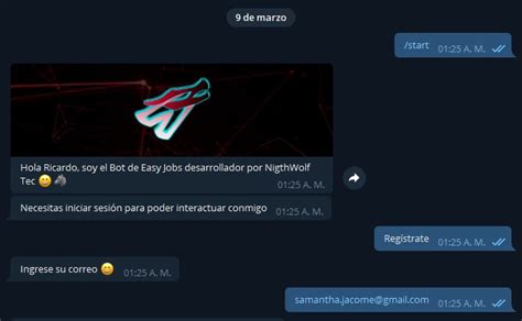 ricardo rosiles sánchez on linkedin bot telegram nodejs