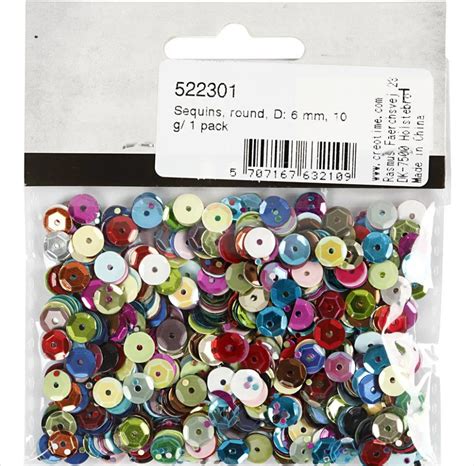 Sequins 10g Assorted Pack Fabric Box