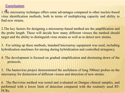 Dna Microarray Technique For Detection And Identification Of Virus Ppt