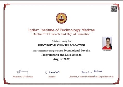 Dhruthi Bhamidipati On Linkedin Iitmadras Datascience