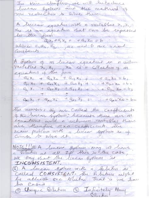 Mth 205 Linear Algebra Pdf