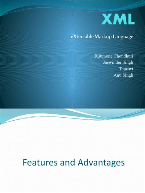 extensible markup language pdf xml html element
