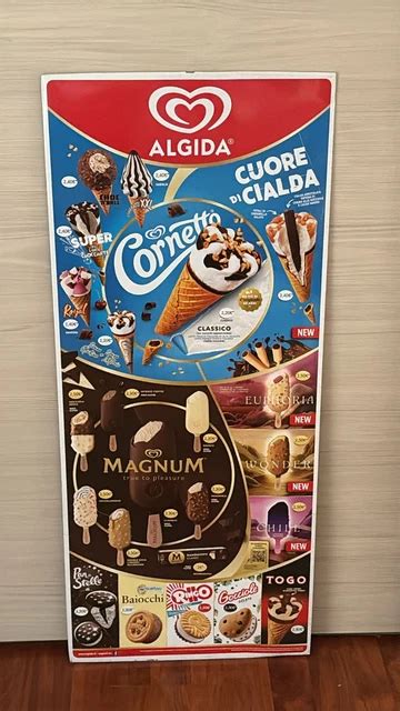 Ice Cream Algida Tin Table Sign £2110 Picclick Uk