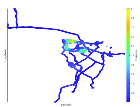 Heatmap Of Gps Trajectory Collected Over Two Weeks Download
