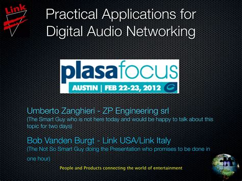 Practical Applications Of Digital Audio Networking Ppt
