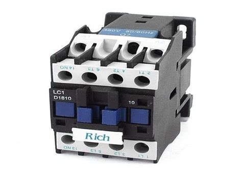 Oem Lc1 Magnetic Three Phases Ac Electrical Contactor Switch 3 Poles Lc1 D