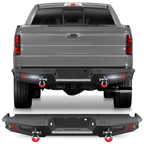 Pofenze Rear Bumper For Ford F 150 2009 2014 Black Pickup Truck Bumper