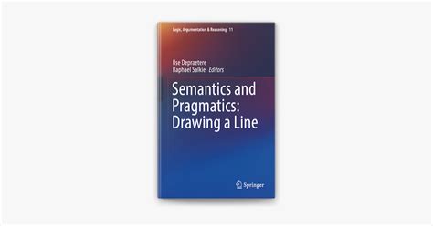 Semantics And Pragmatics Drawing A Line On Apple Books