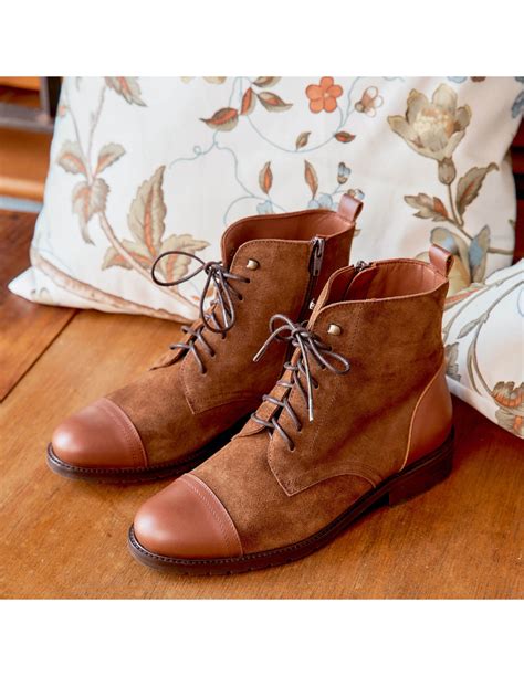 Botín Mujer Con Cordones Satur Color Cuero Talla Del Zapato 36