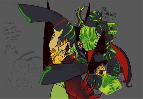 Rule 34 1x1x1x1 Forsaken Artist Request Black Skin Cape Centipede Tail Crown Eating Pussy