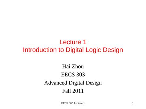 Digital Logic Design Docsity